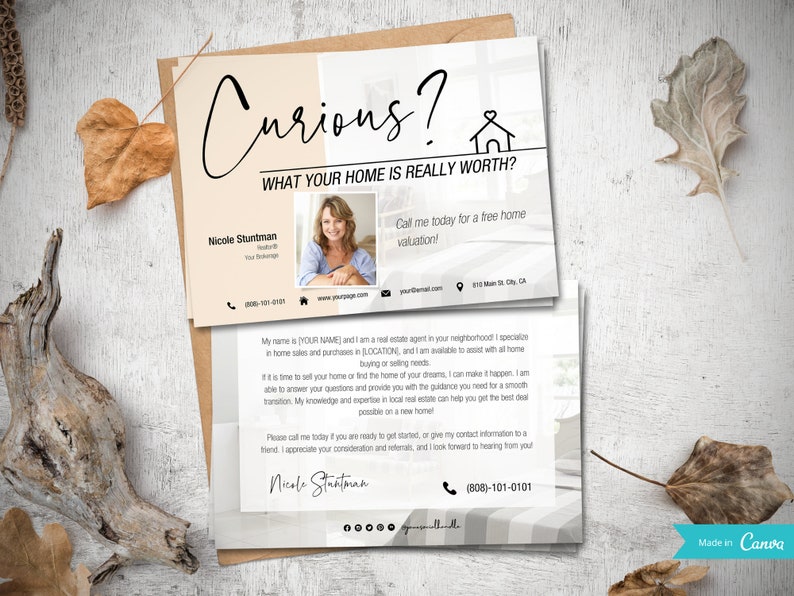 Home Value Postcard L Real Estate Postcard L Realtor Farming Postcard L ...