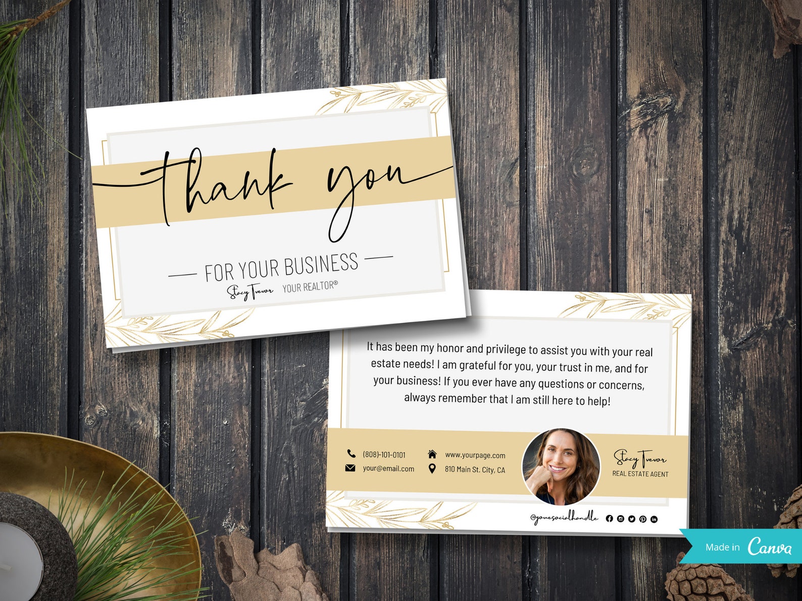 Real Estate Thank You Card | Real Estate Marketing | Realtor Marketing ...