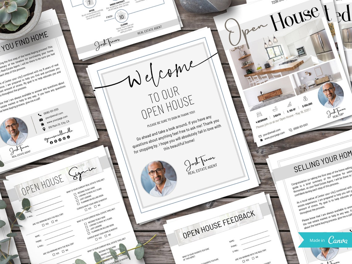 Open House Bundle Real Estate Marketing Materials Open - Etsy