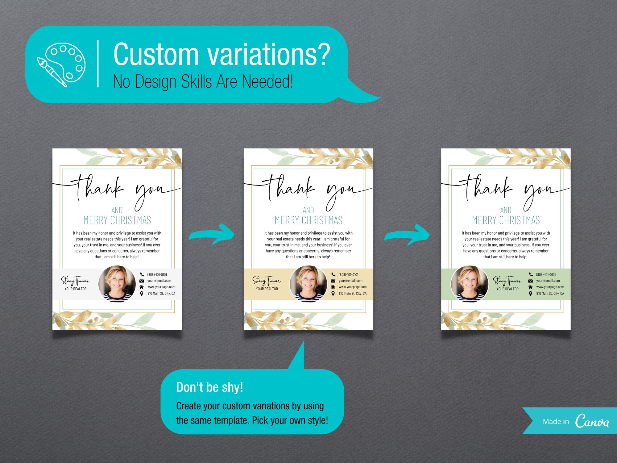 Realtor Christmas Card Real Estate Marketing Realtor Marketing Realtor ...