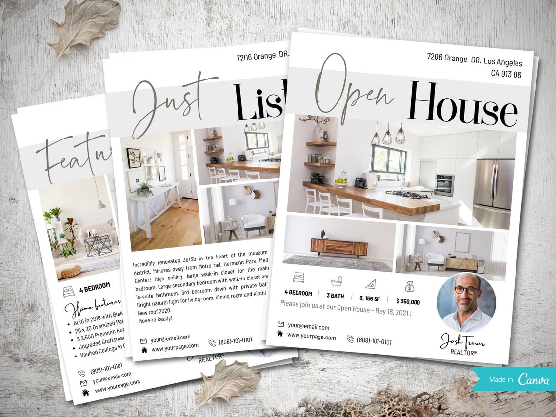 Open House Bundle Real Estate Marketing Materials Open - Etsy