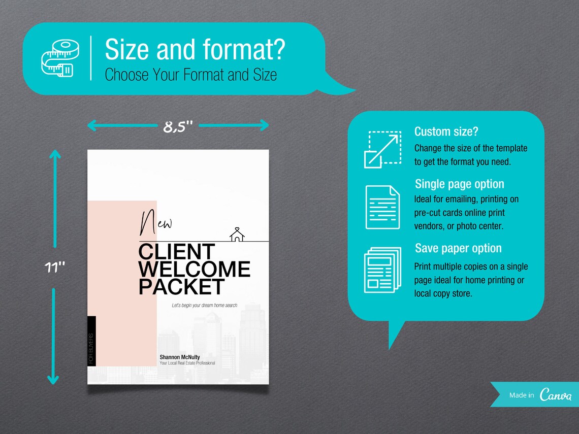 Real Estate New Client Packet L Realtor Marketing L Home Buyer - Etsy