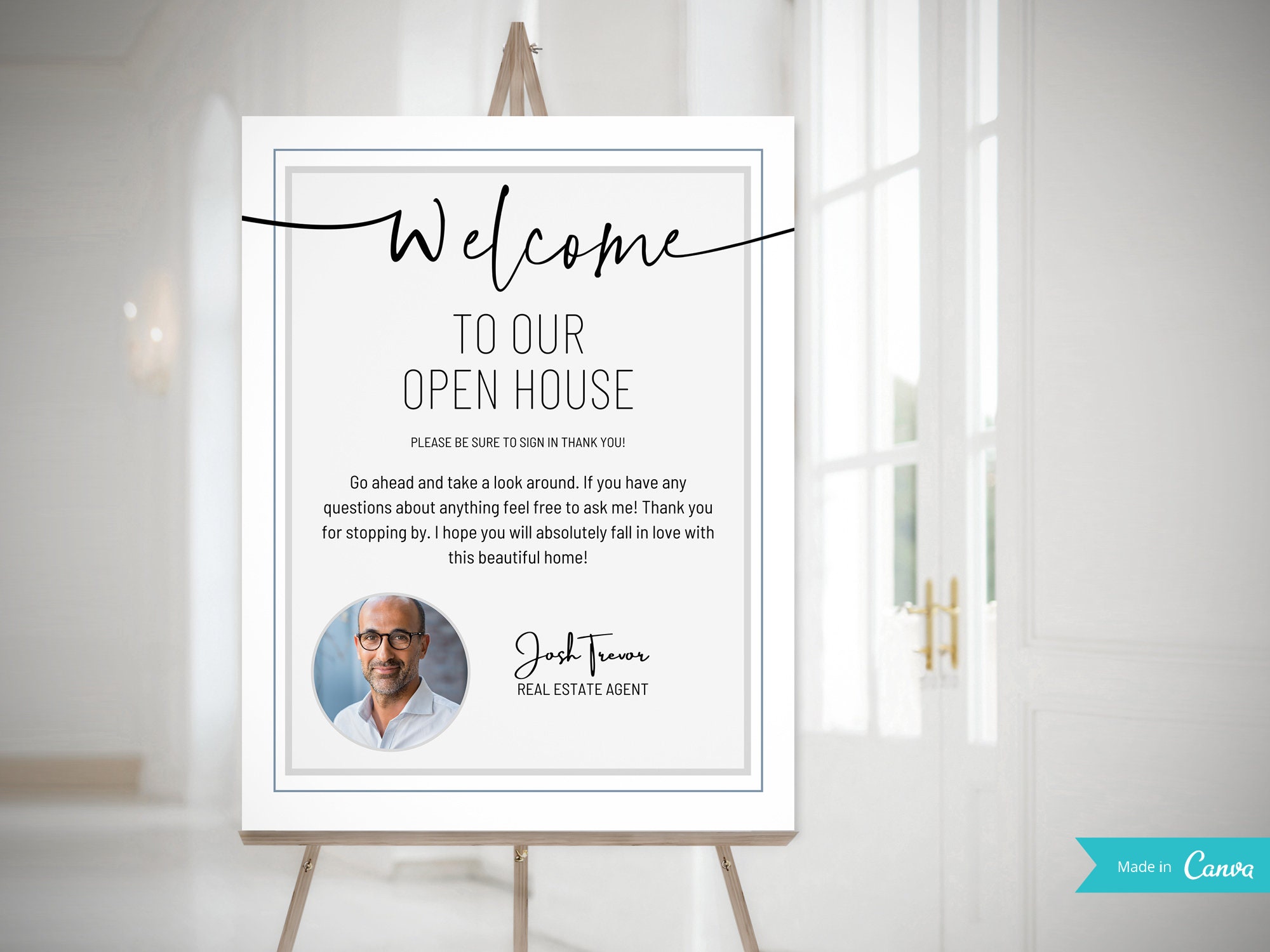 Open House Welcome Sign | Real Estate Flyer | Open House Marketing ...