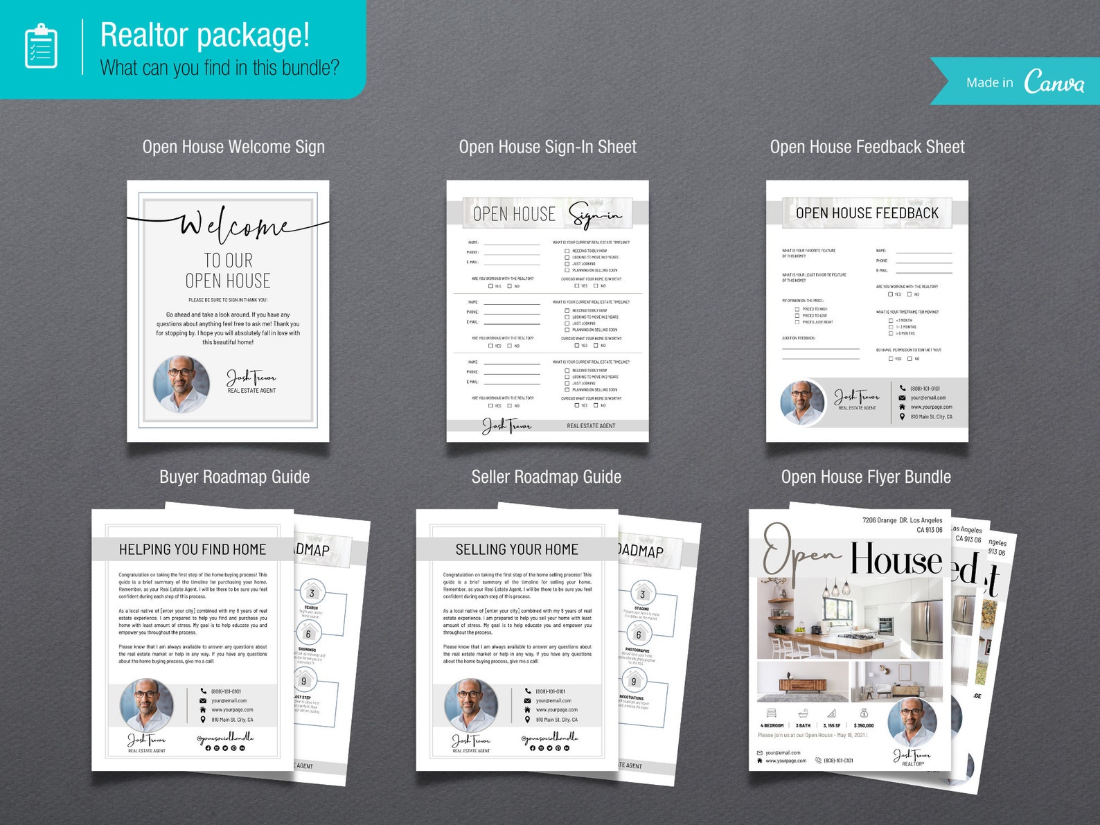 Open House Bundle Real Estate Marketing Materials Open - Etsy