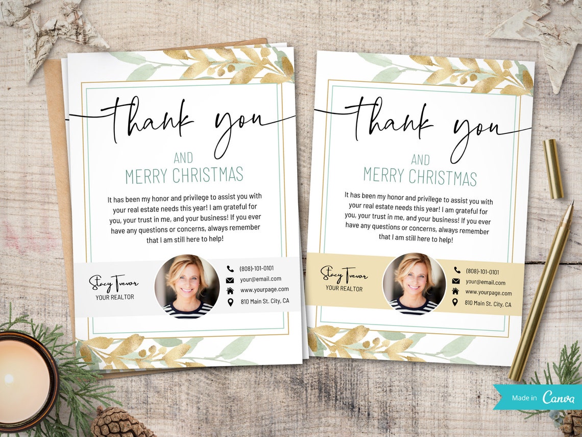 Realtor Christmas Card Real Estate Marketing Realtor Marketing Realtor ...