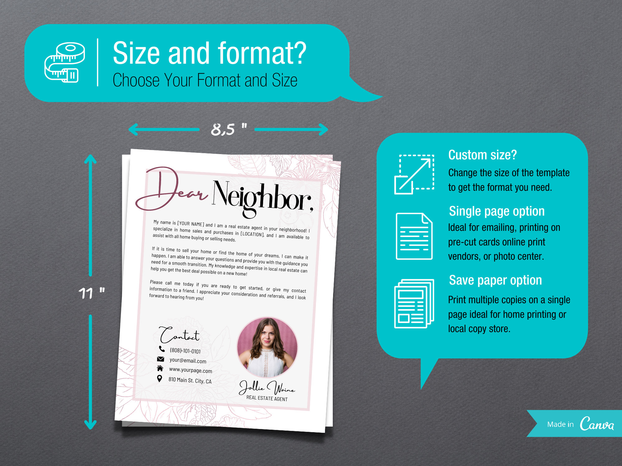 Real Estate Agent Letter New Real Estate Flyer Real Estate Marketing ...