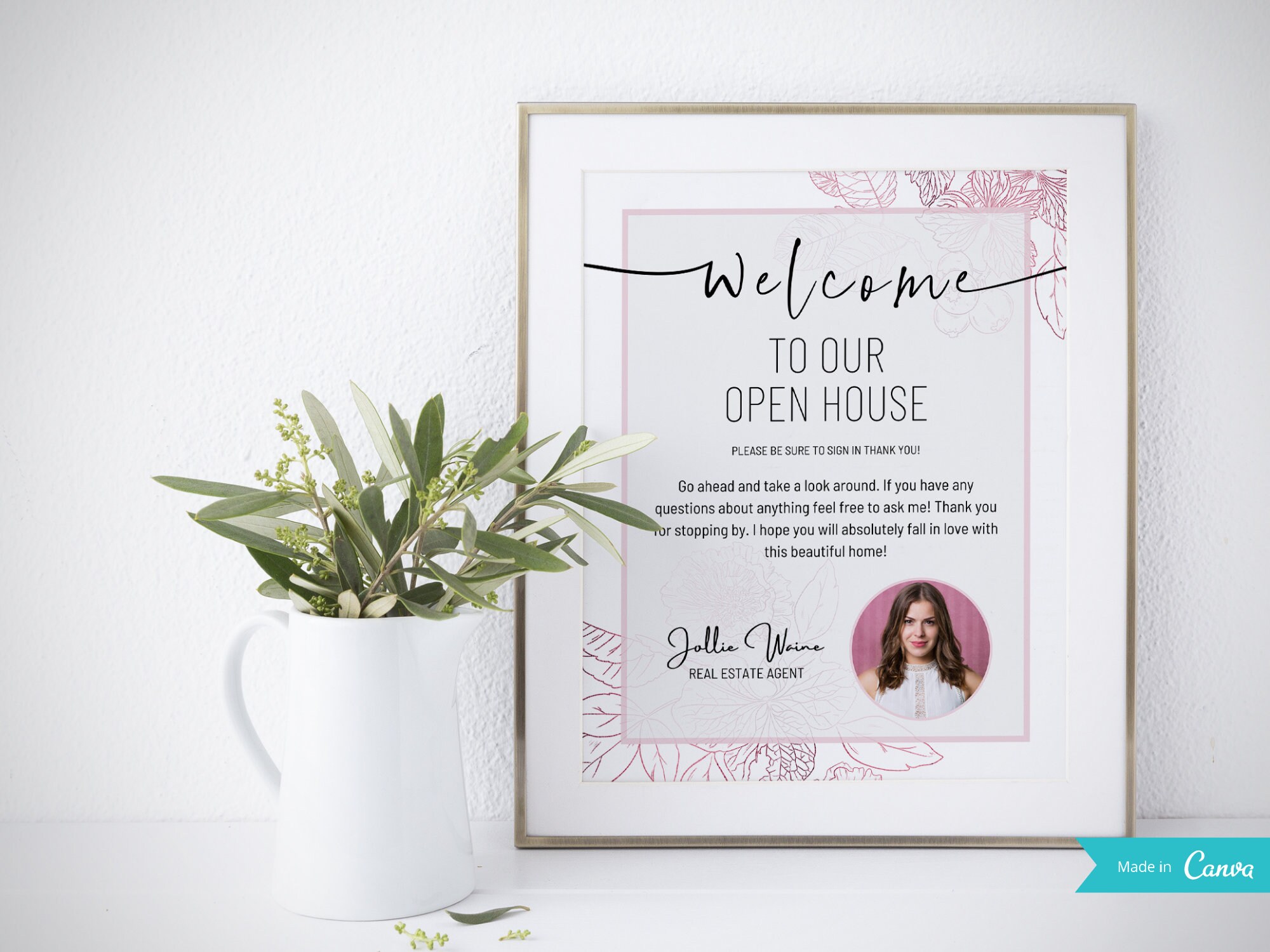 Open House Welcome Sign | Real Estate Flyer | Open House Marketing ...