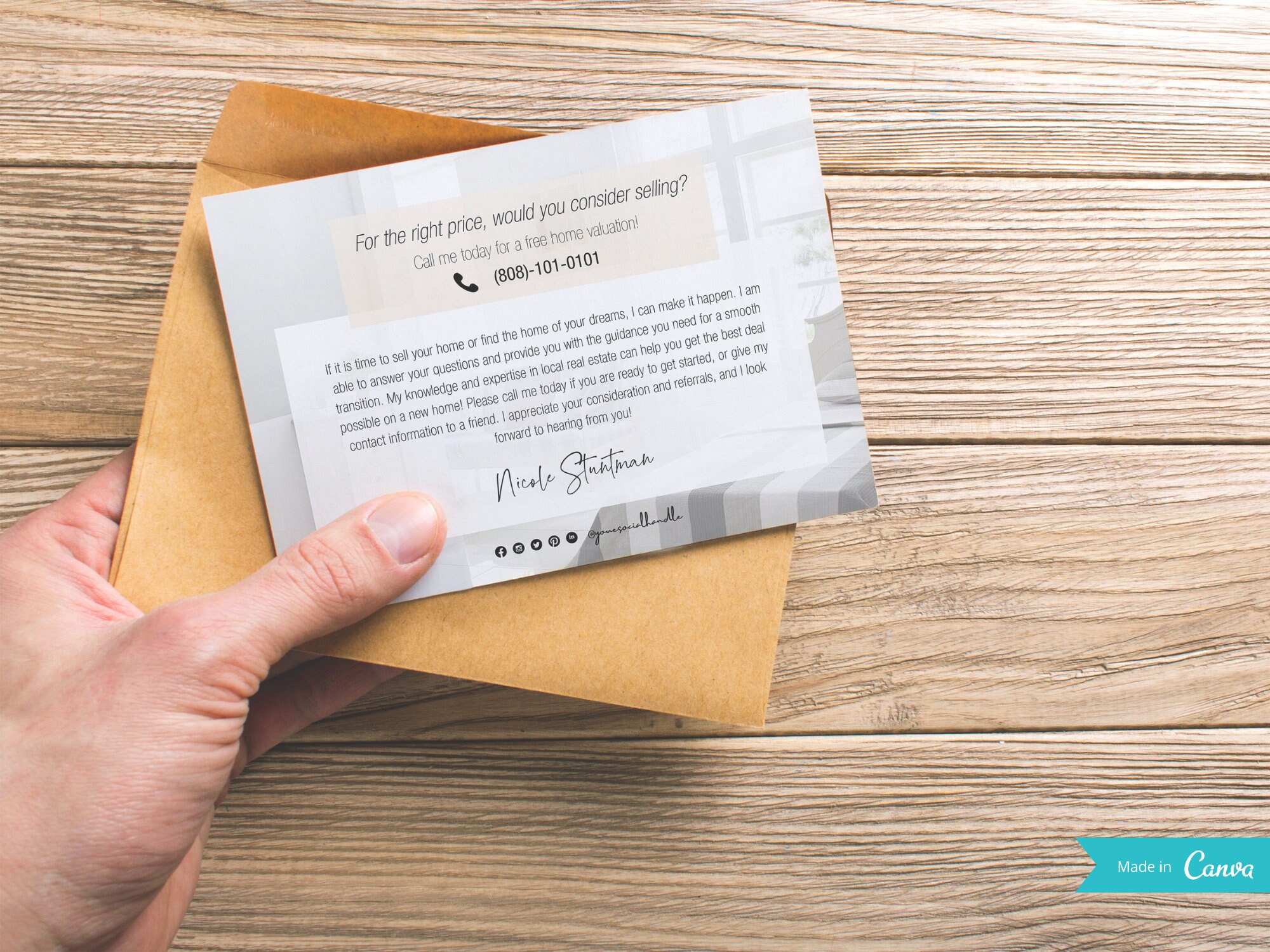 Thinking of Selling Home Postcard L Real Estate Postcard L Selling Home ...