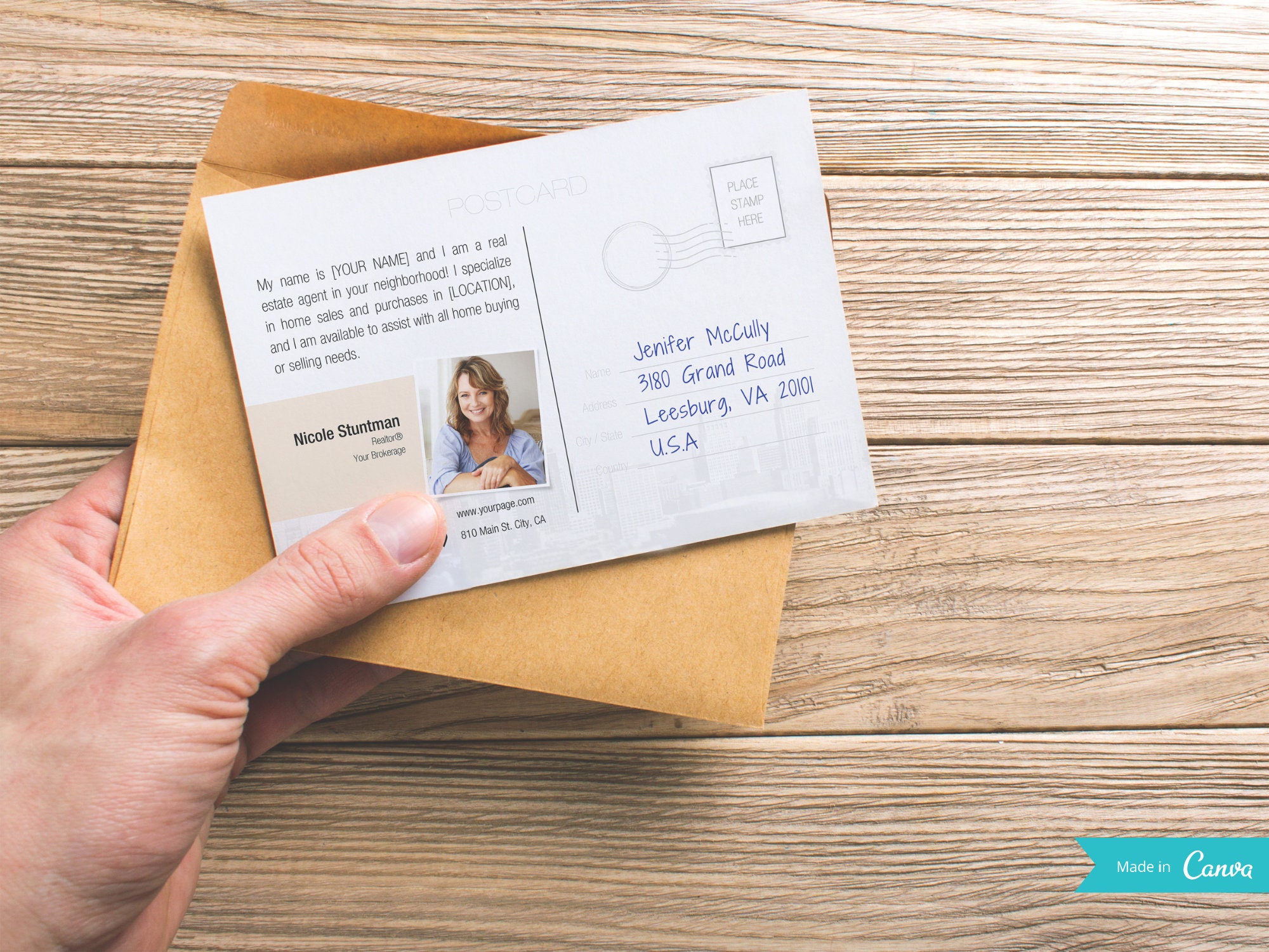 Hello Neightbor Postcard L Real Estate Postcard L Realtor Buyer Card L ...