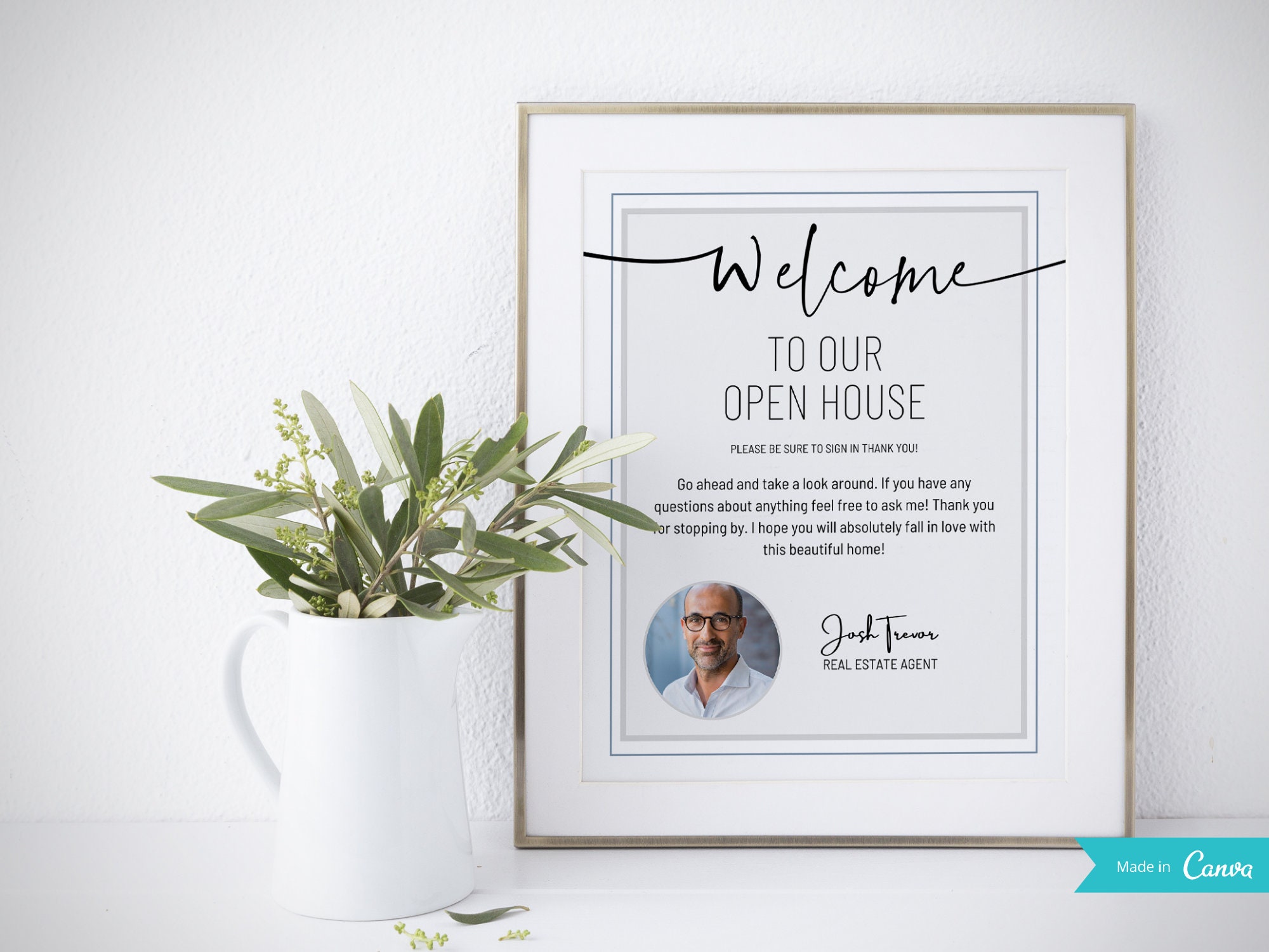 Open House Welcome Sign | Real Estate Flyer | Open House Marketing ...
