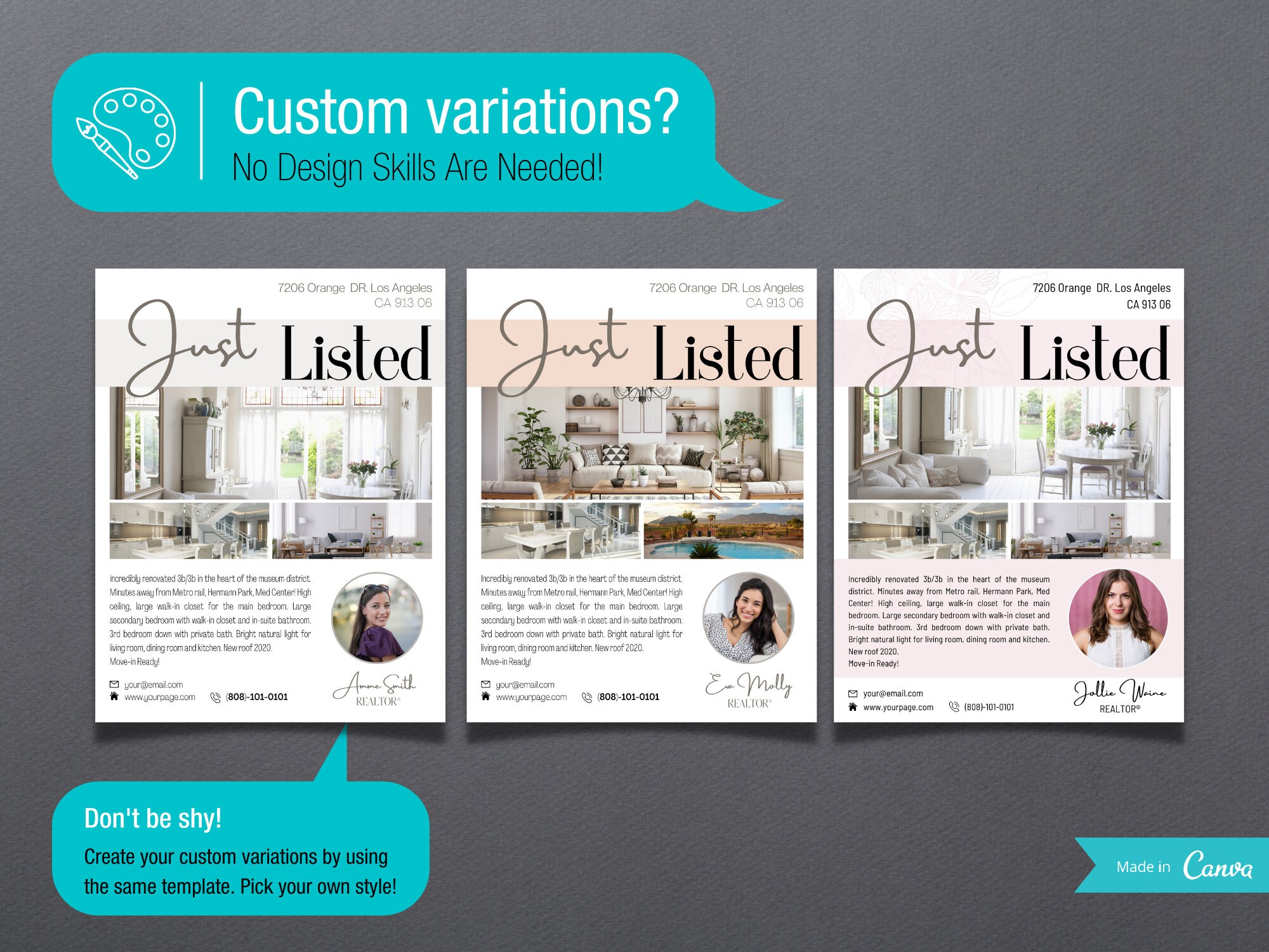 Just Listed Flyer Real Estate Flyer New Real Estate Flyer - Etsy