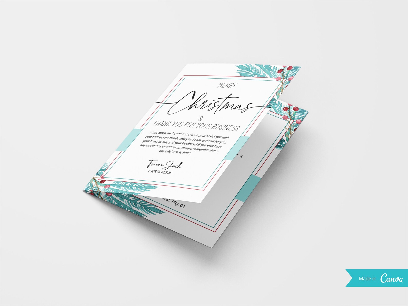 Realtor Christmas Card Real Estate Marketing Realtor - Etsy