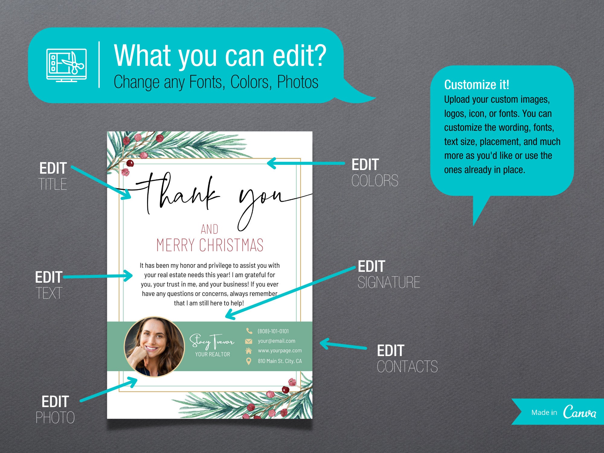 Realtor Christmas Card | Real Estate Marketing | Realtor Marketing ...