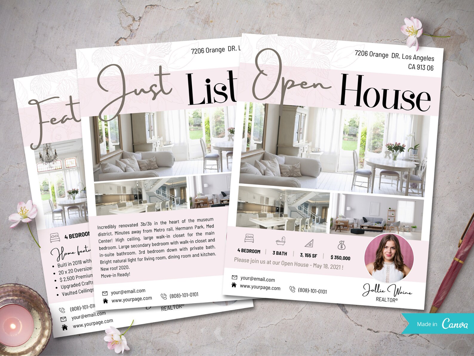 Open House Bundle Real Estate Marketing Materials Open House Sign in ...