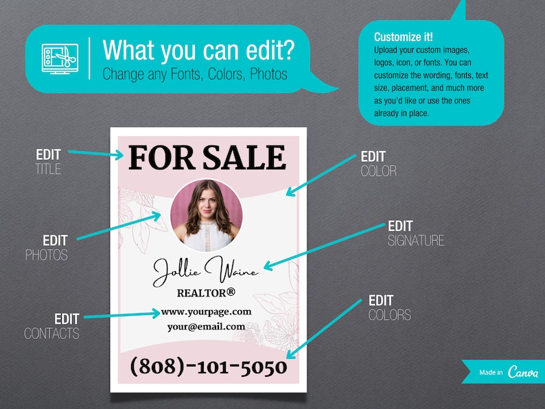 Real Estate for Sale Sign | Real Estate Yard Sign Design | Real Estate ...