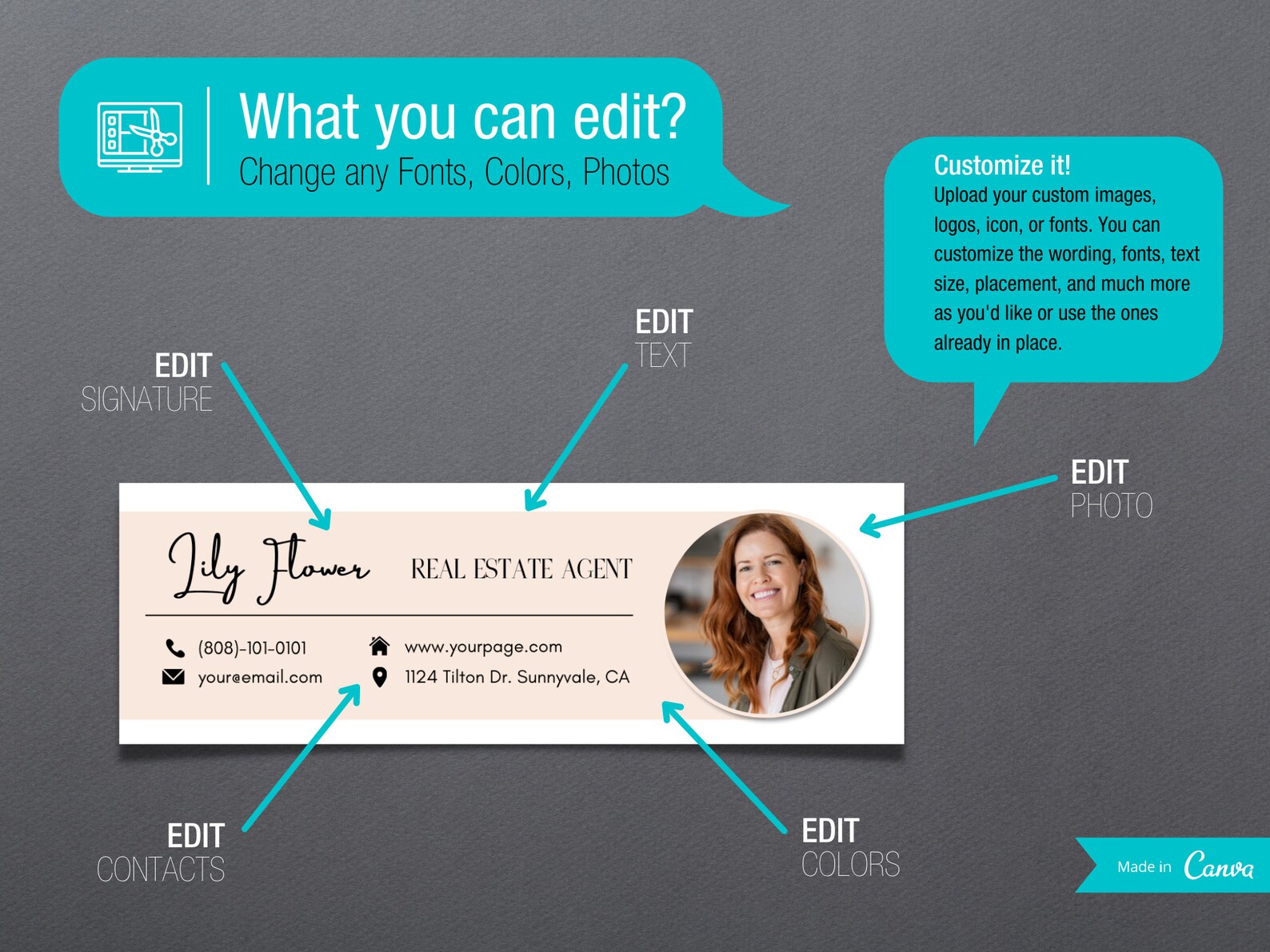 Email Signature Bundle Gmail Signature Bundle Real Estate Email Email ...