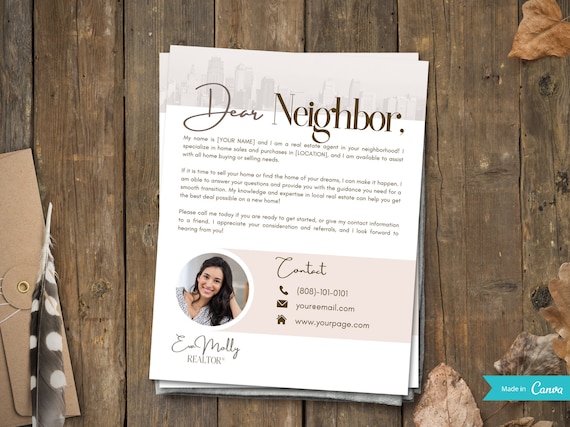Real Estate Agent Letter New Real Estate Flyer Real Estate - Etsy