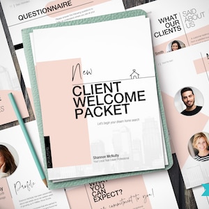 Real Estate New Client Packet L Realtor Marketing L Home Buyer Guide L ...