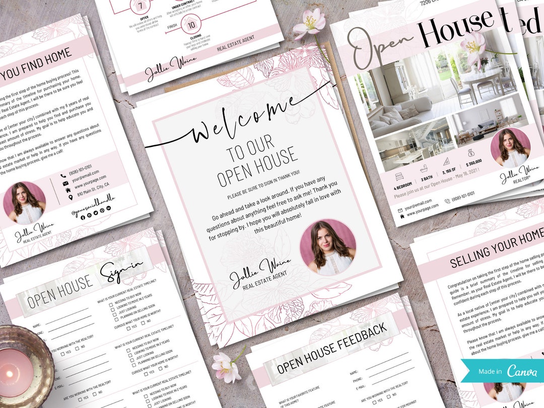 Open House Bundle | Real Estate Marketing Materials | Open House Sign ...