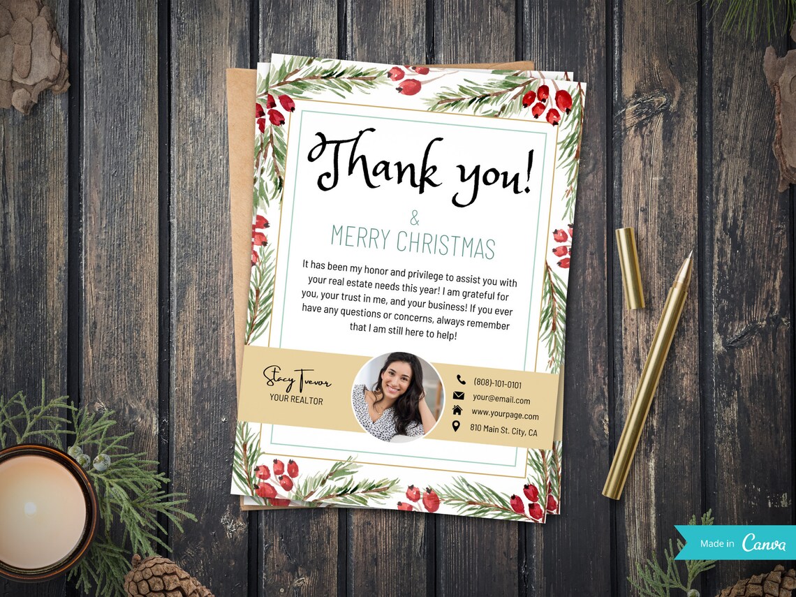 Realtor Christmas Card | Real Estate Marketing | Realtor Marketing ...