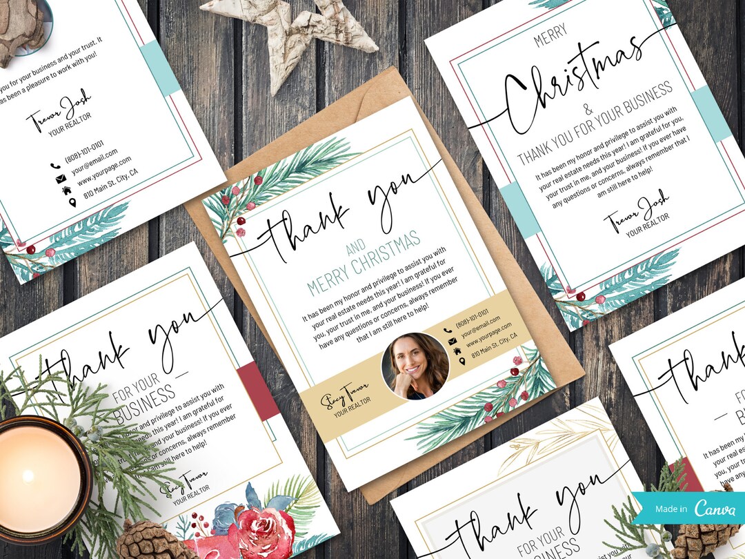 Realtor Christmas Card Bundle | Real Estate Marketing | Realtor ...