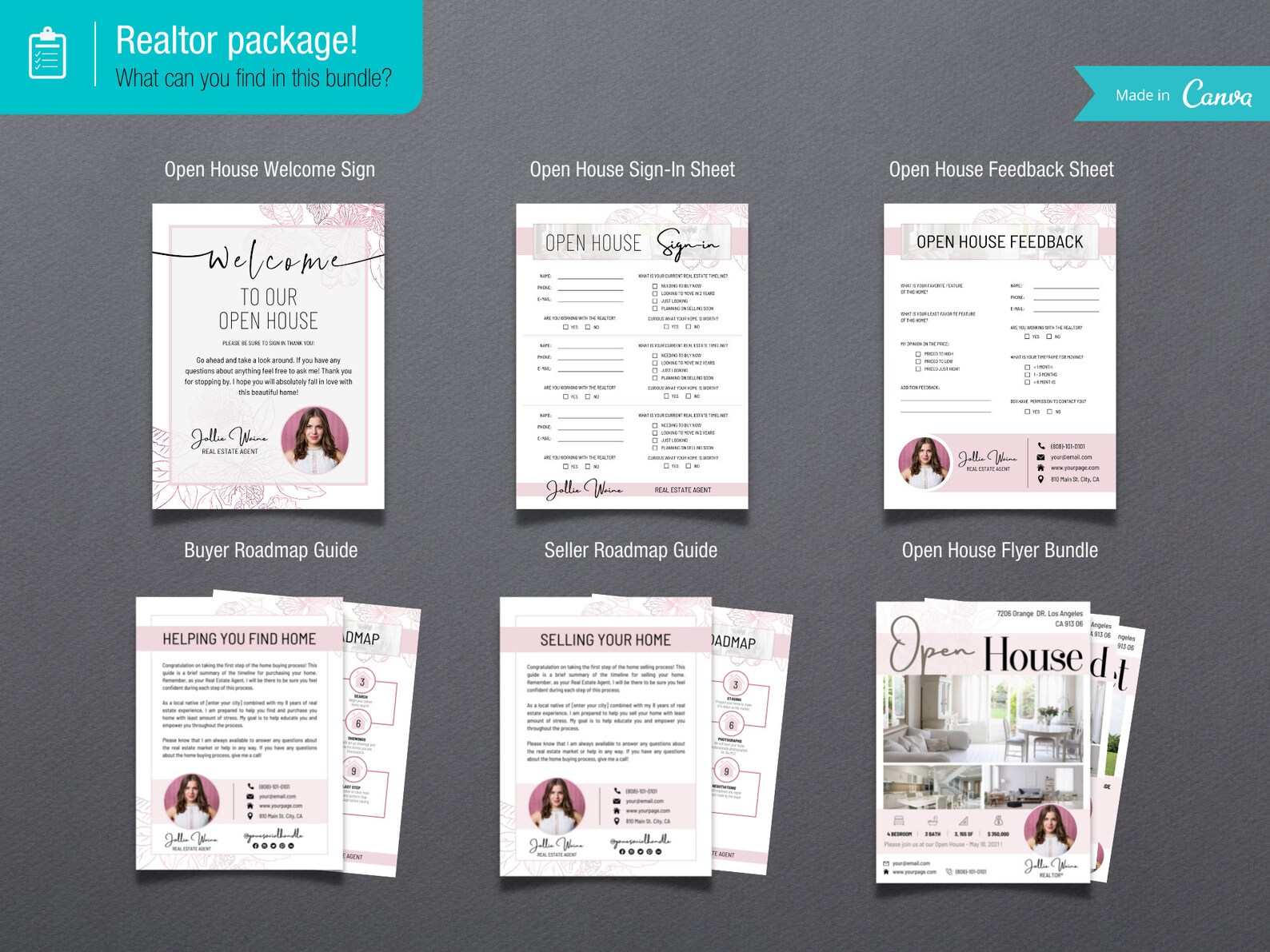 Open House Bundle Real Estate Marketing Materials Open House Sign in ...