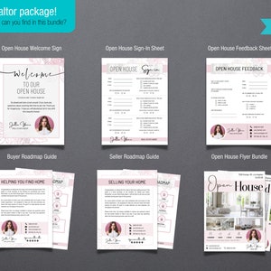 Open House Bundle | Real Estate Marketing Materials | Open House Sign ...