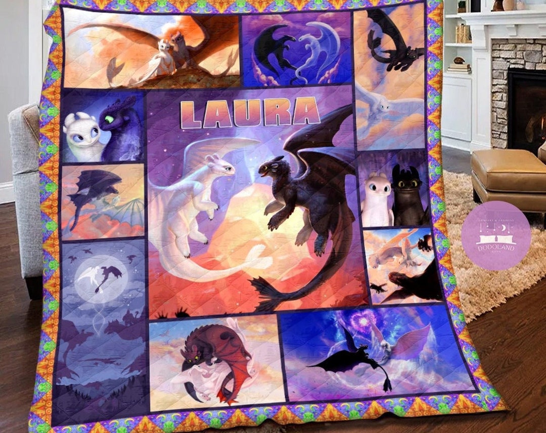 Toothless and Light Fury Blanket Toothless and Light Fury - Etsy
