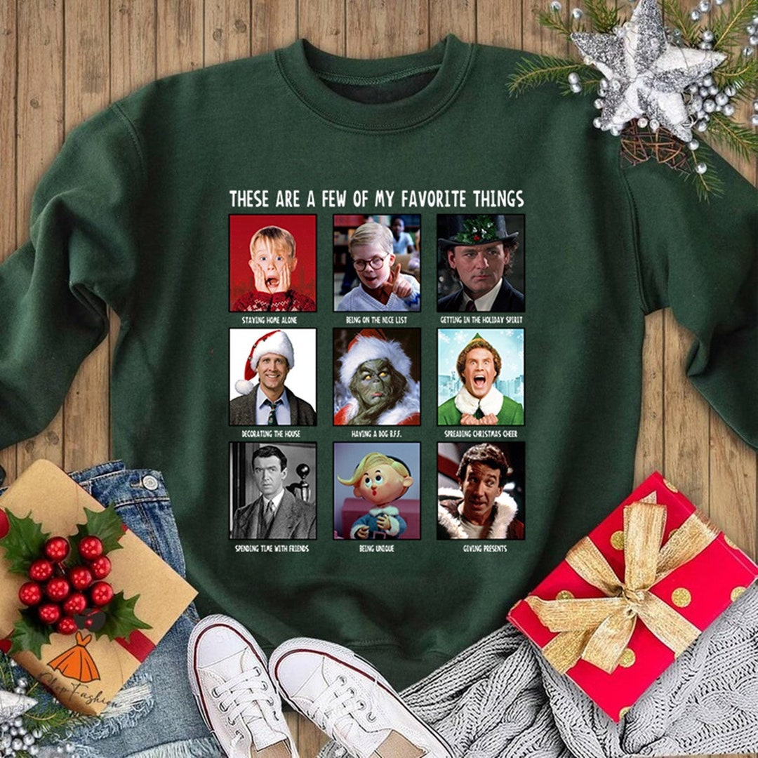 These Are a Few of My Favorite Things Christmas Movies Shirt - Etsy