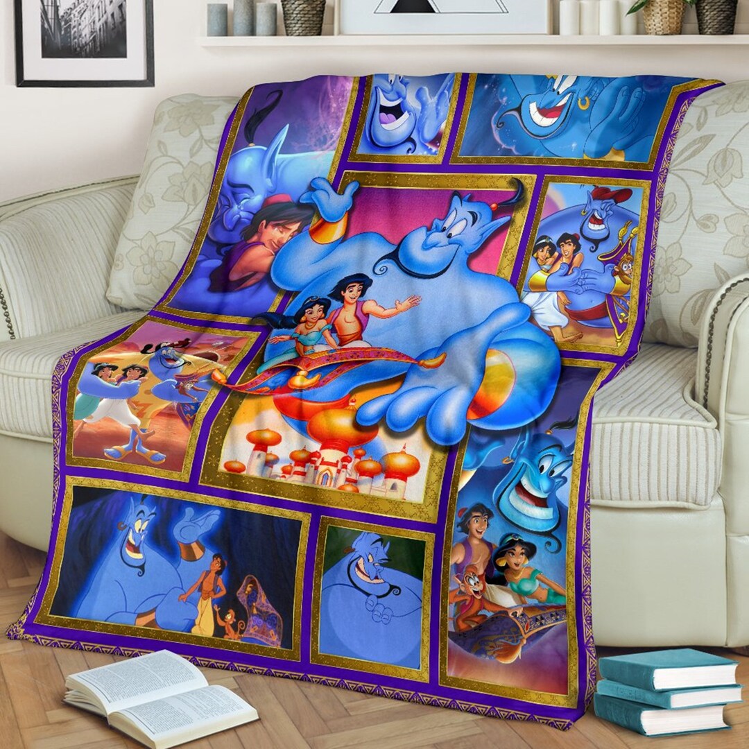 Aladdin Fleece Blanket Quilt Bedding Decor Gift for Kids Mom - Etsy