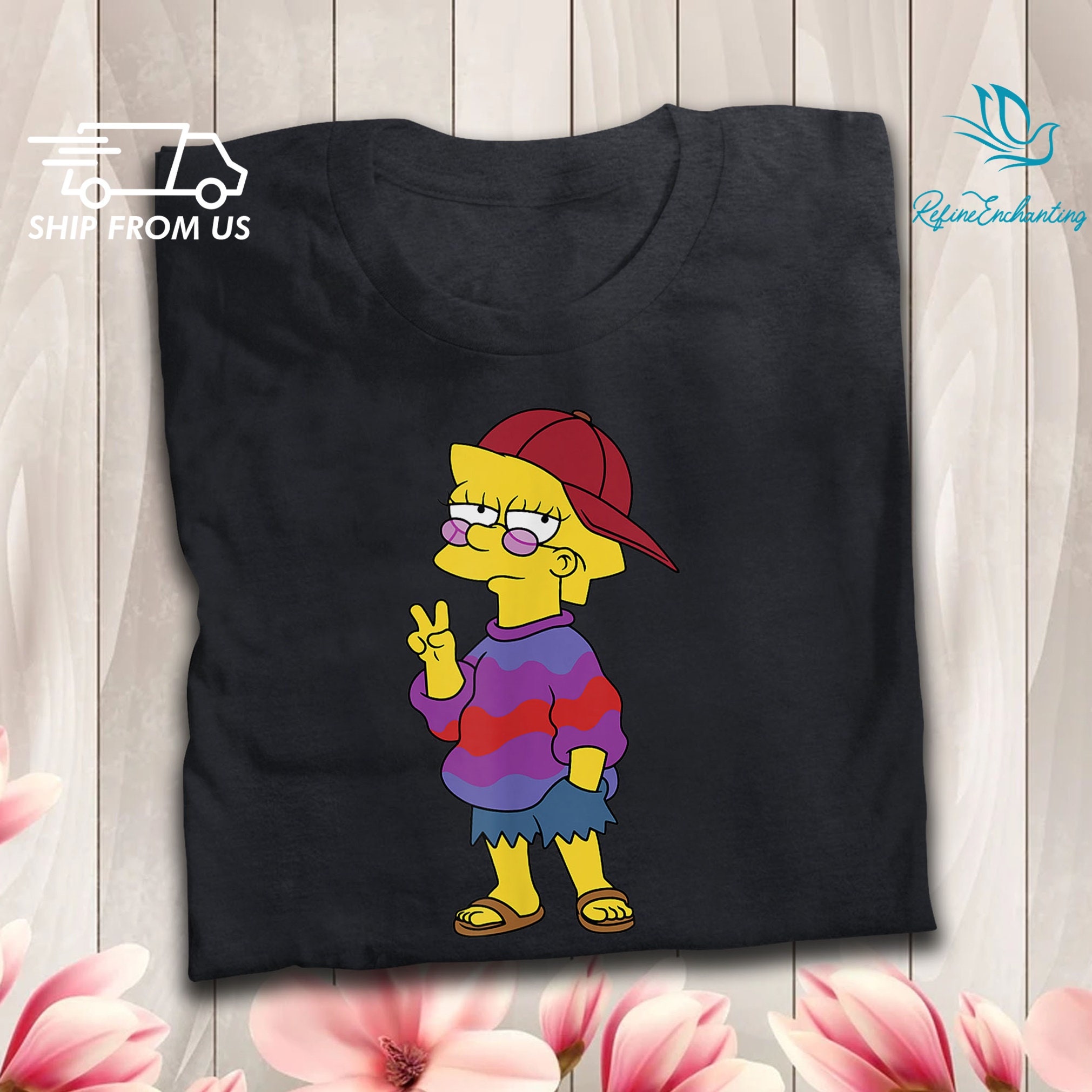 The Simpsons Cool Lisa T-shirt - Etsy