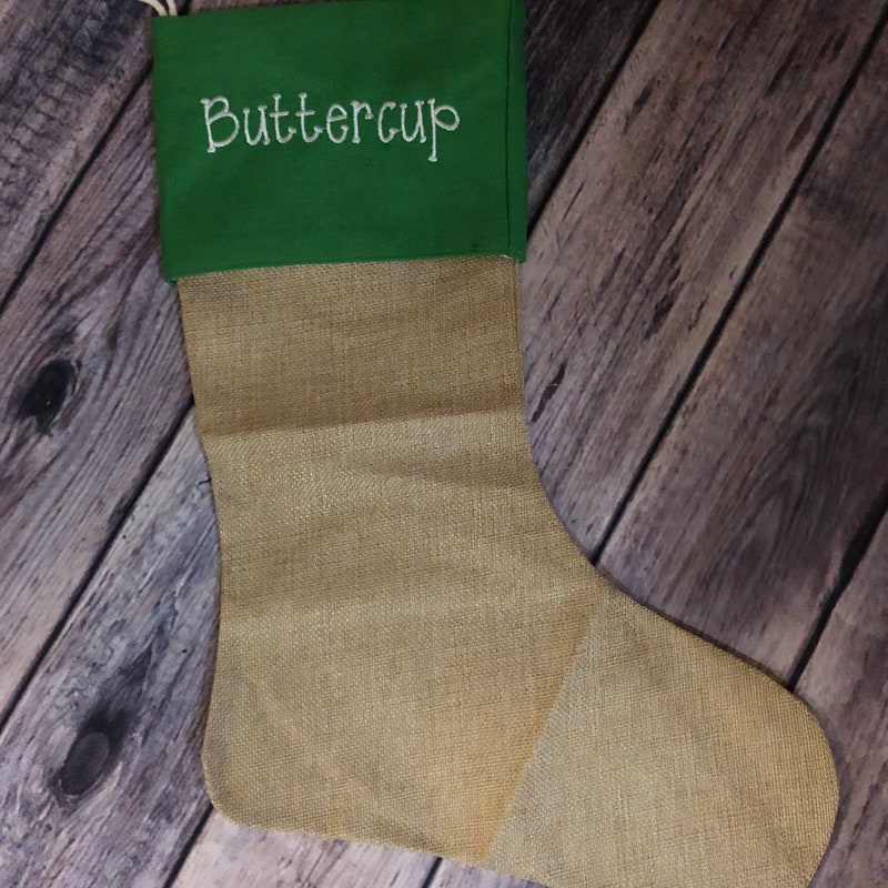 Burlap Dog Stocking - Etsy