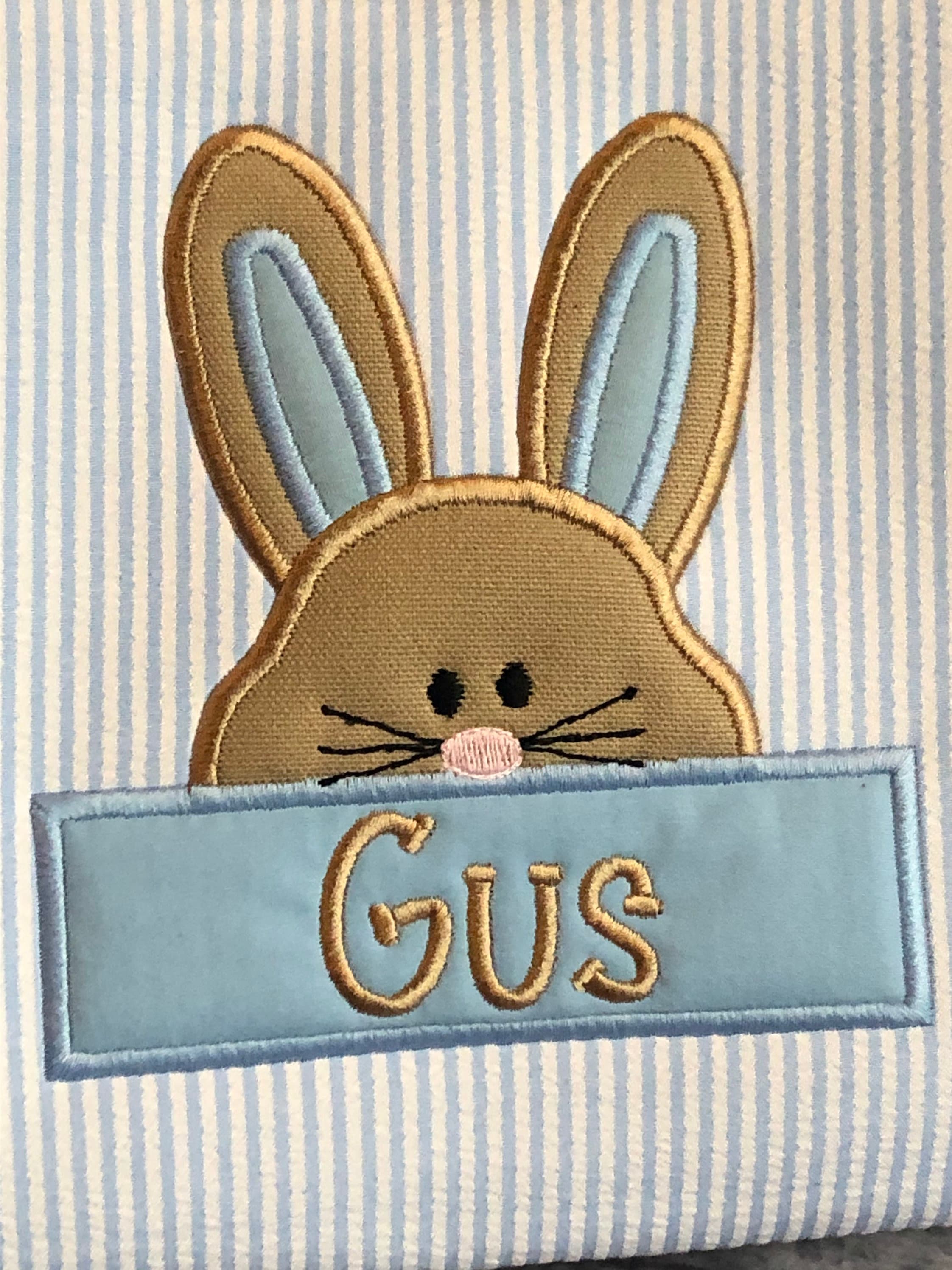 Personalized Easter Basket With Bunny and Name - Etsy