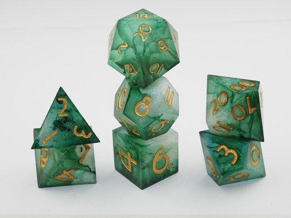 Dice Drip Dice Green Dice Dnd RPG Dungeons and Dragons D&D - Etsy