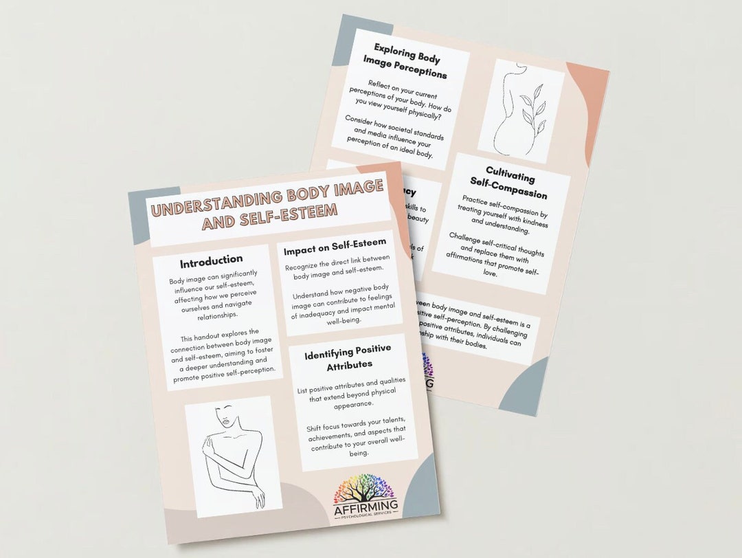 3 Printable Therapy Handouts on Body Image - Etsy