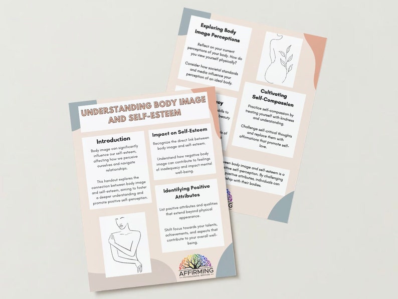3 Printable Therapy Handouts on Body Image - Etsy