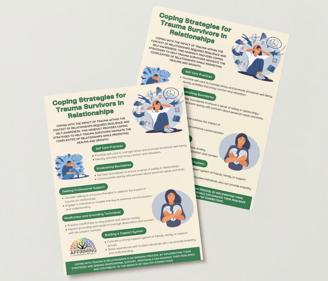 3 Trauma & Relationships Therapy Handouts (printable) - Etsy