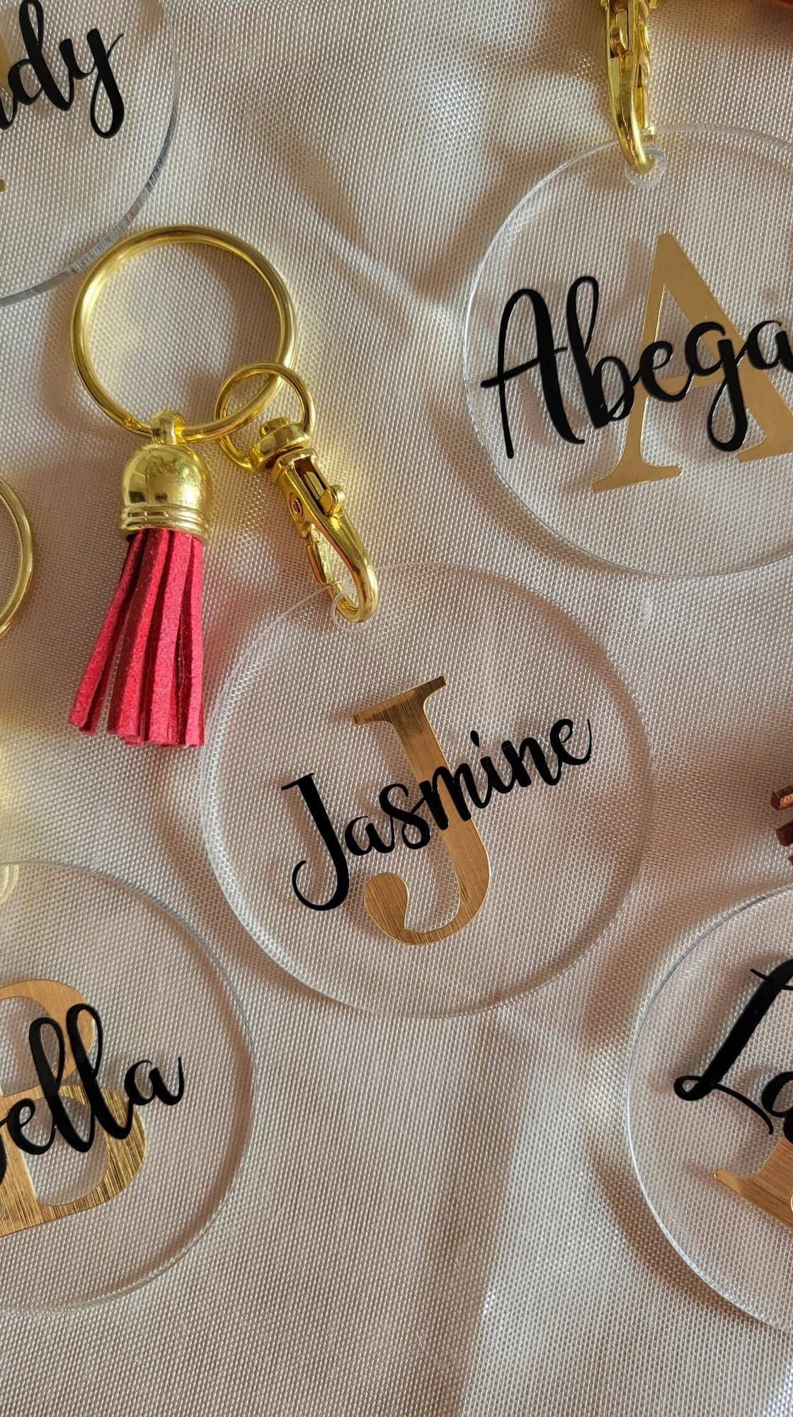 Personalize Name Keychain, Name Keychain, Custom Name Keychain, Bridal ...