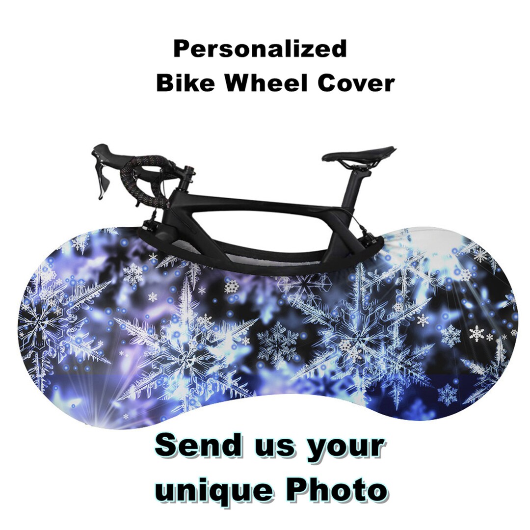 Customized Bike Wheel Cover, Personalized Dustproof Indoor Bicycle ...
