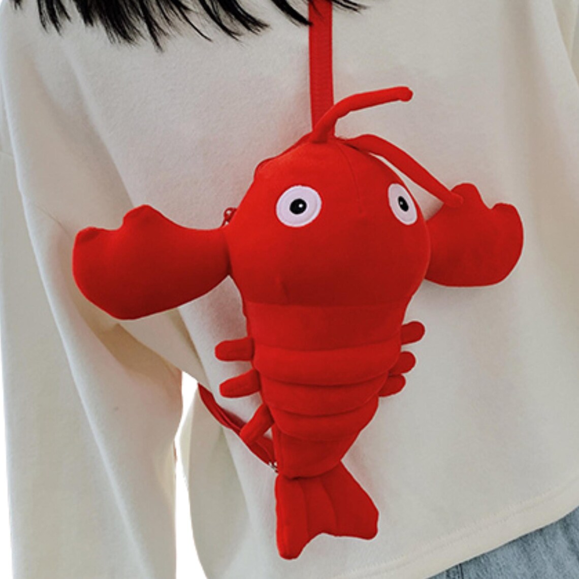 Kids Teens Red Lobster Crossbody Bag, Cute Mini Cartoon Animal Shoulder ...
