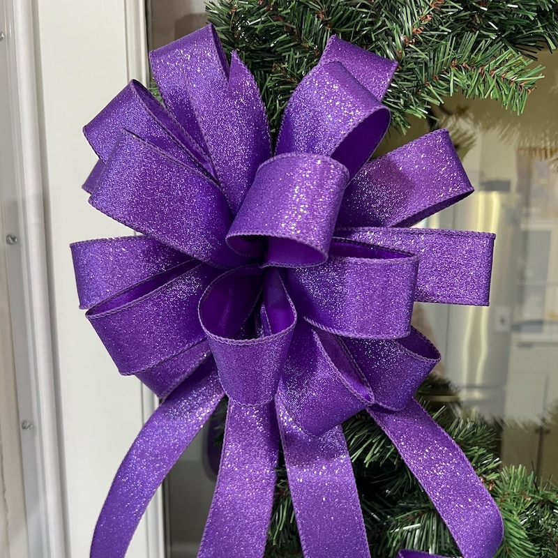 Large Purple Bows - Etsy