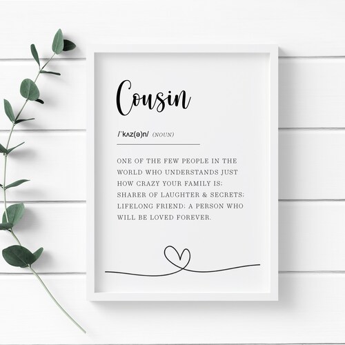 Cousin Gift Cousins Make the Best Friends Cousin Photo | Etsy