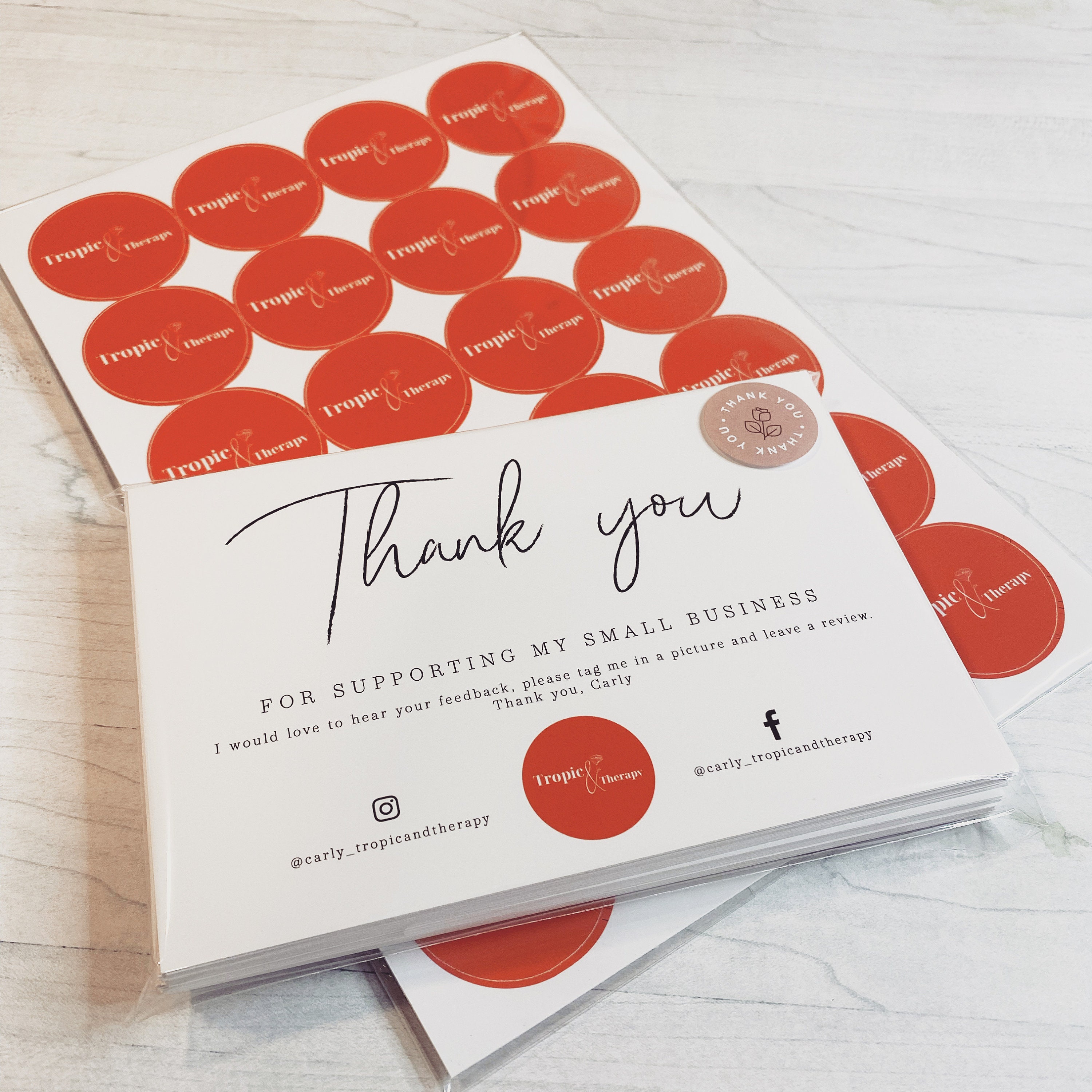 Personalised Custom Logo Sticker Sheets Small Business - Etsy