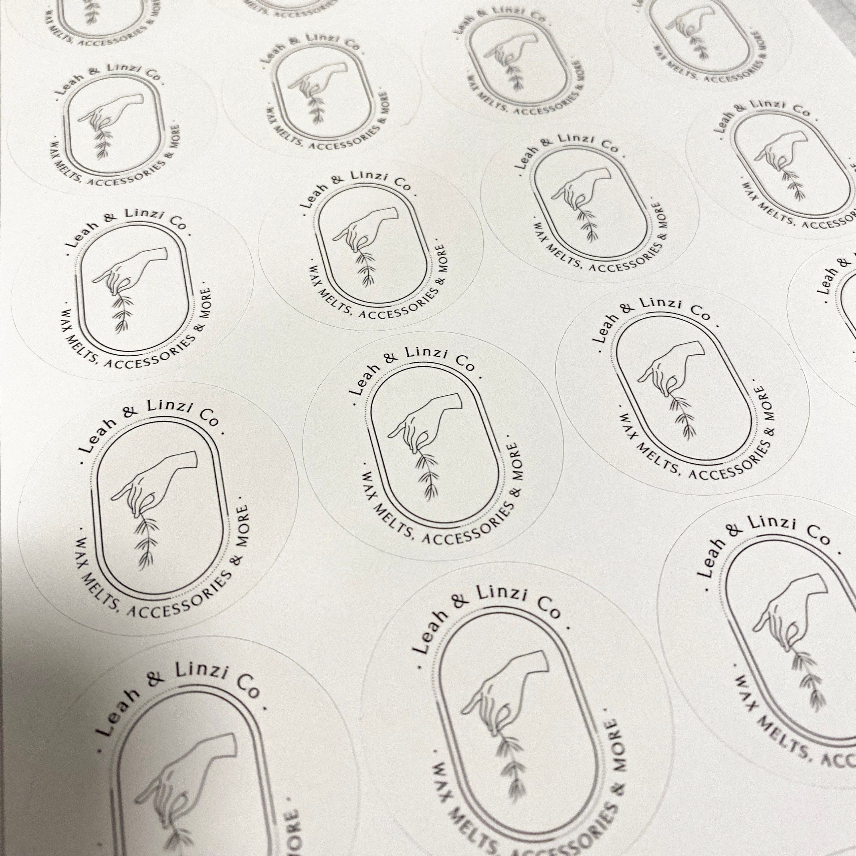 Personalised Custom Logo Sticker Sheets Small Business - Etsy