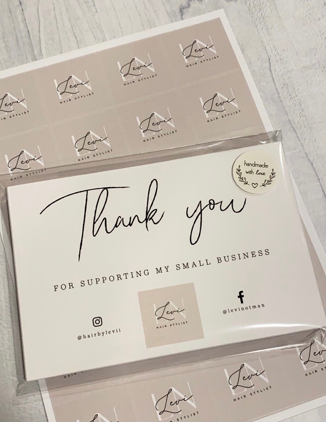 Personalised Custom Logo Sticker Sheets Small Business - Etsy