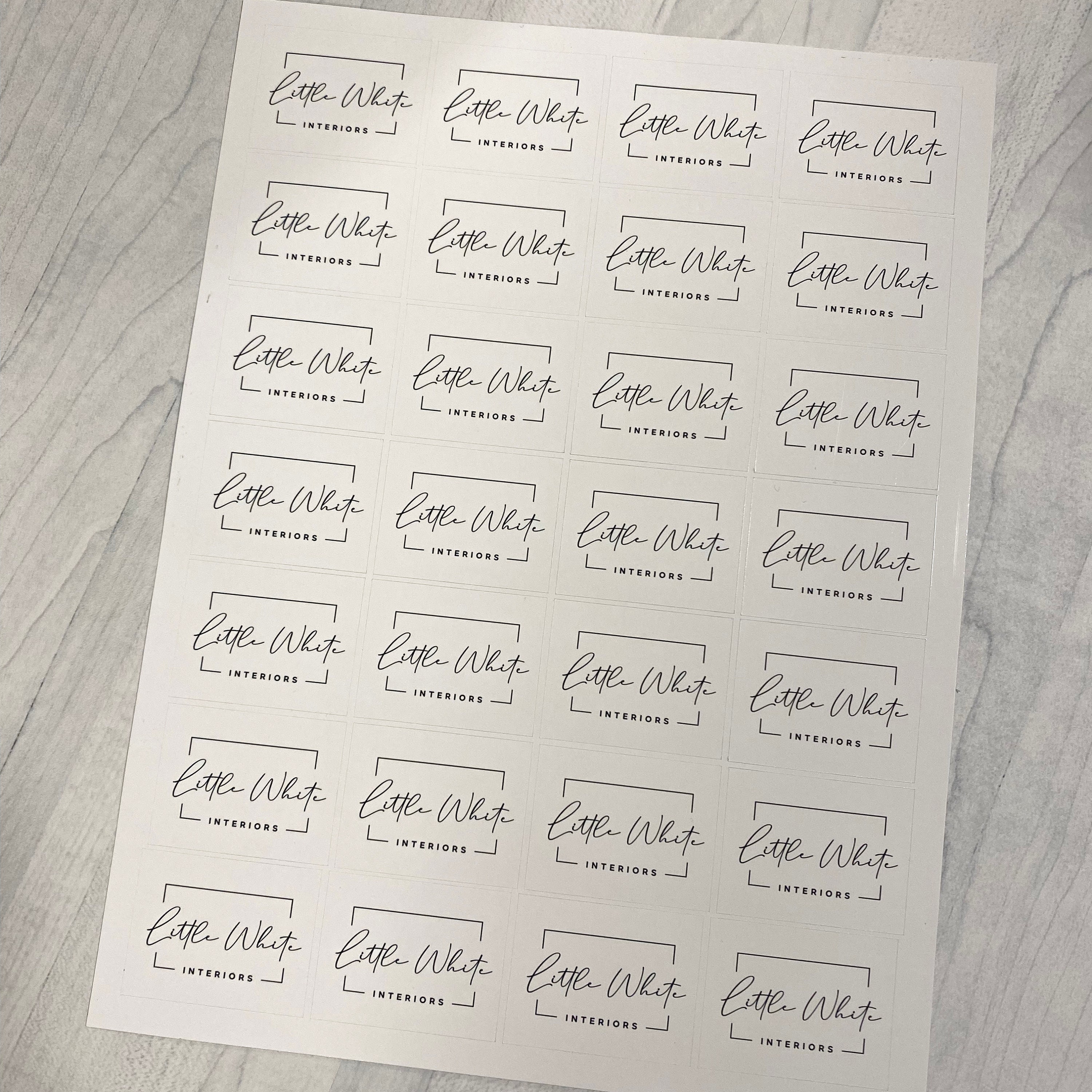 Personalised Custom Logo Sticker Sheets Small Business - Etsy