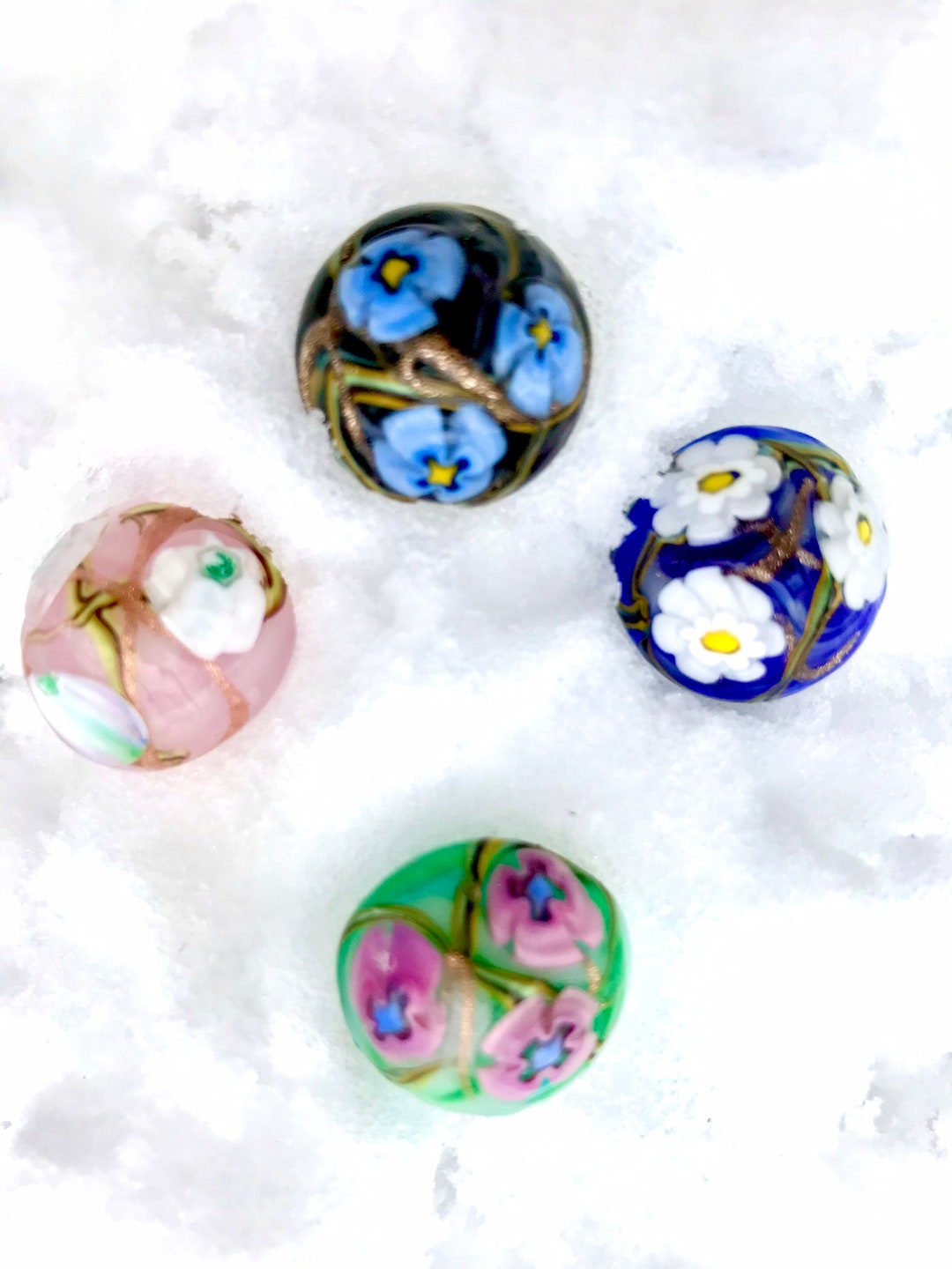 Murano Glass Chatons - Etsy