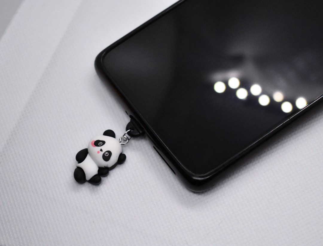 Cute Panda Phone Dust Plug, Kawaii Phone Charms Accessories, iPhone ...