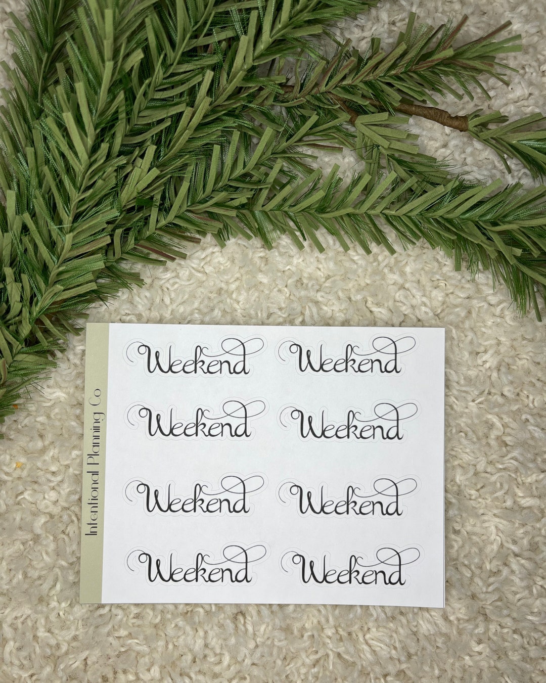 Weekend Script Planner Sticker Weekend Stickers Planner Stickers ...