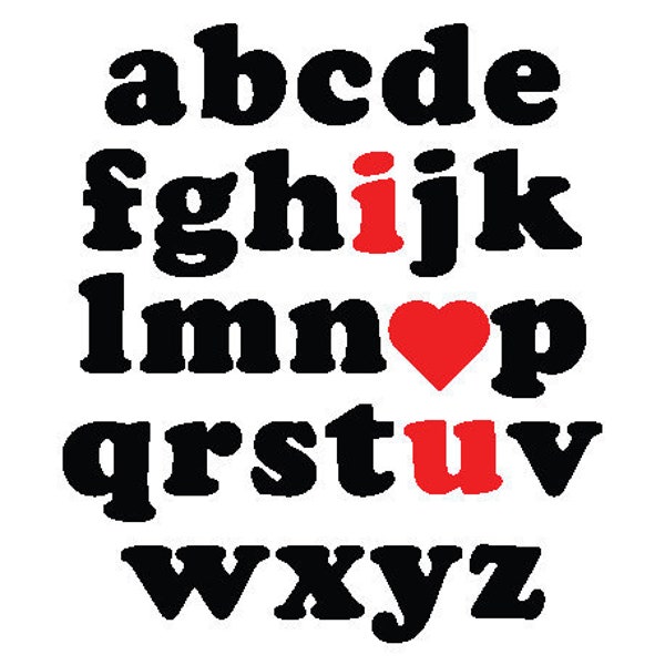 Alphabet I Love You - Etsy